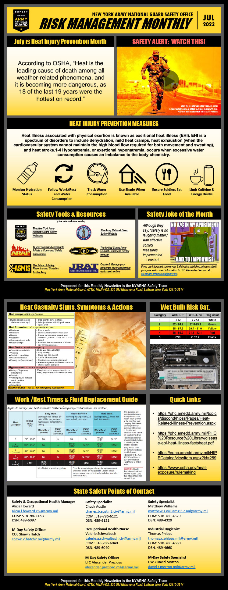 New York Army National Guard Safety Messages