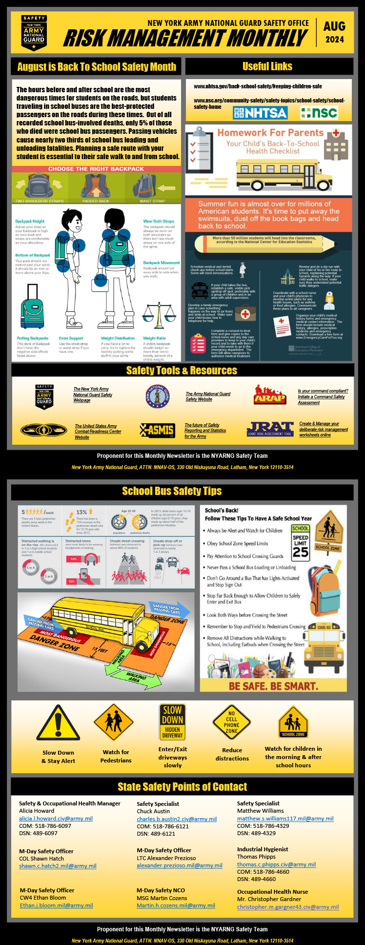 New York Army National Guard Safety Messages